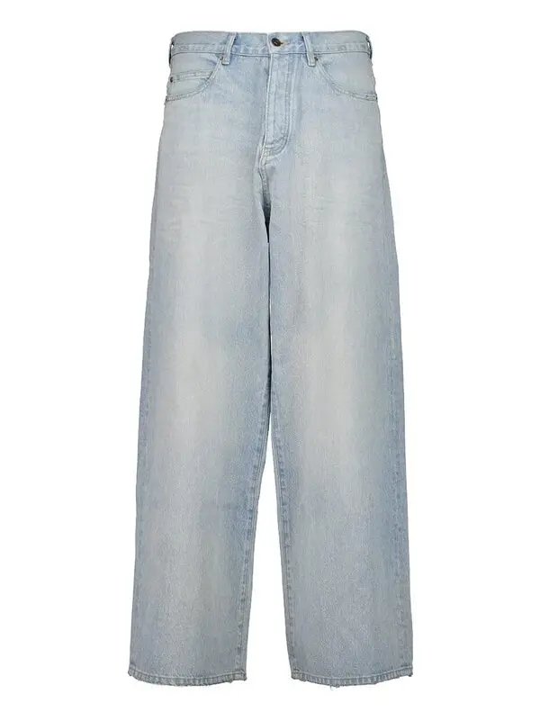 Balenciaga Organic Cotton Japanese Twill Pants - Blue
