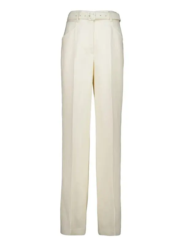 Gabriela Hearst Norman Straight-leg Tweed Pants - White
