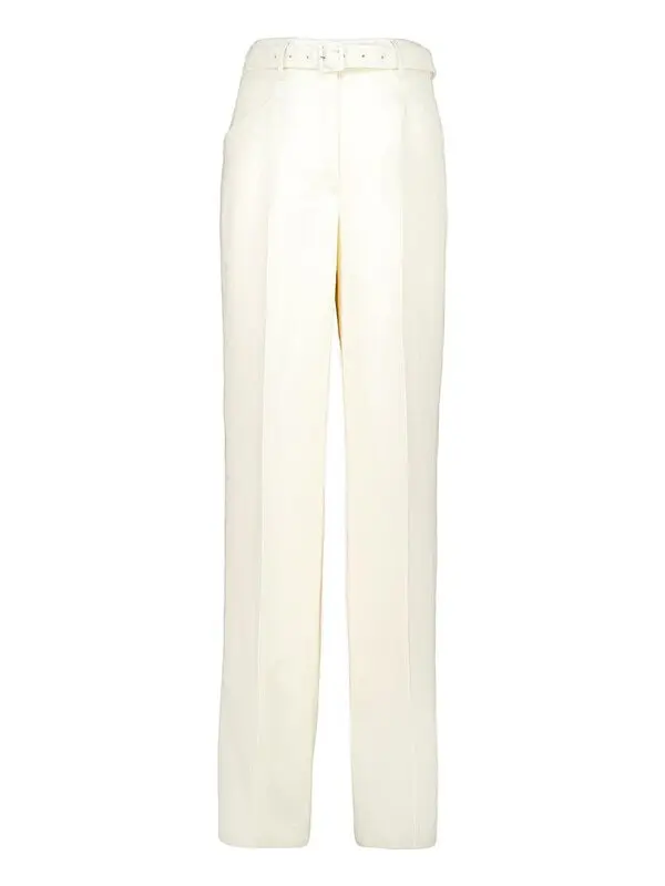 Gabriela Hearst Norman Straight-leg Tweed Pants - White