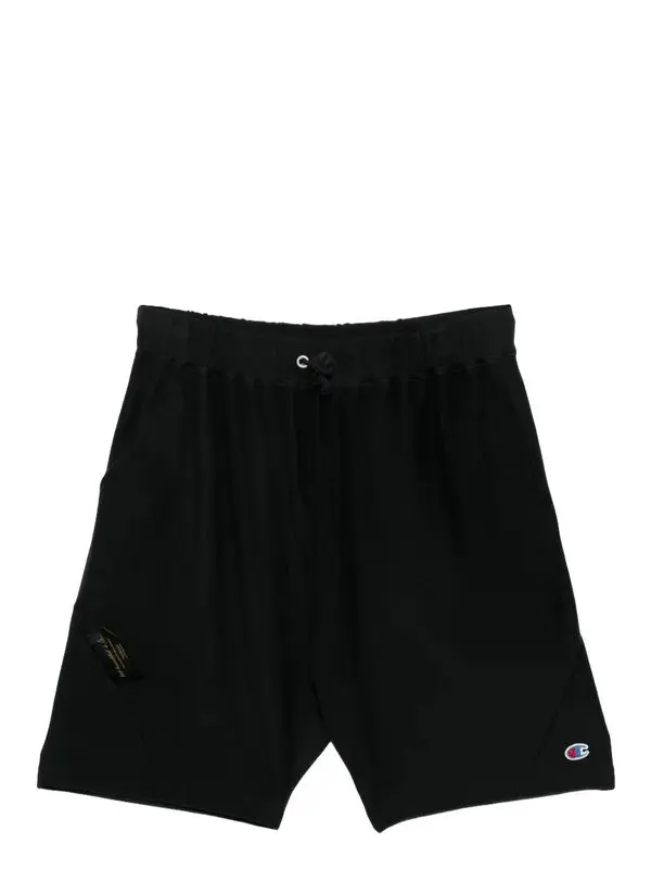 Undercover X Champion Logo-embossed Shorts - Black
