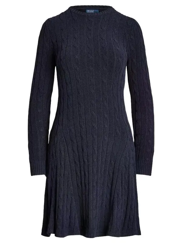Polo Ralph Lauren Cable-knit A-line Dress - Blue