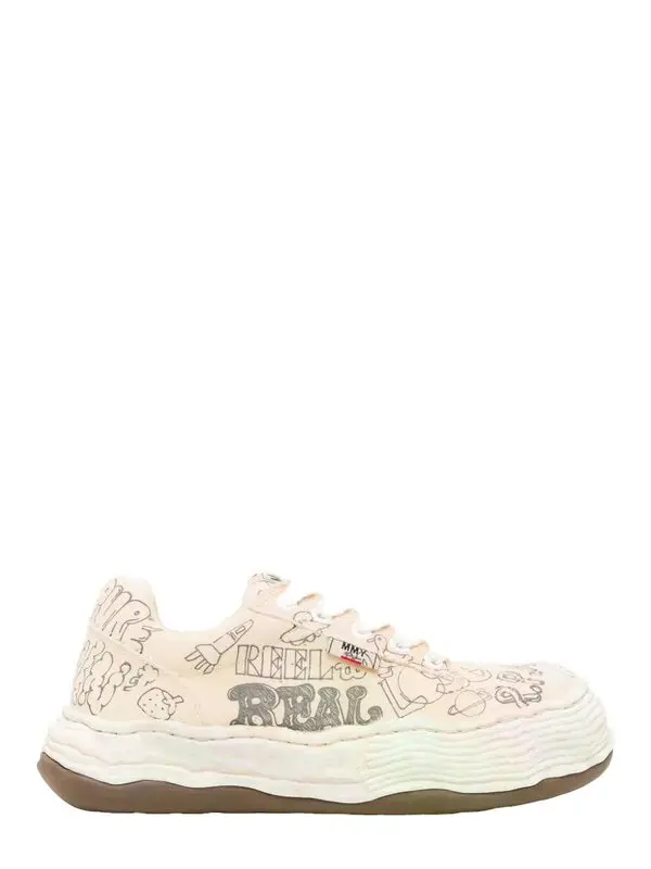 Mihara Yasuhiro Oliver Graphic Print Sneakers - Neutrals