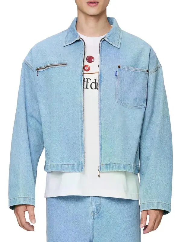 OFF DUTY Denim Zip Jacket - Blue