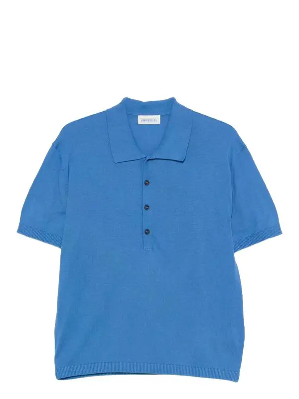 Imperial Cotton Polo Shirt - Blue
