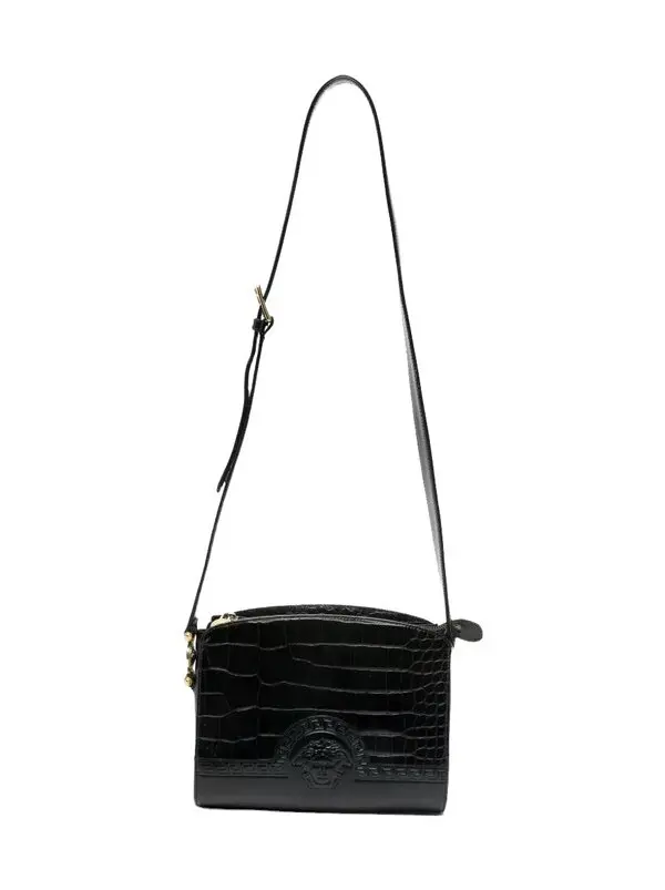 Versace 1990s Medusa Head Shoulder Bag - Black