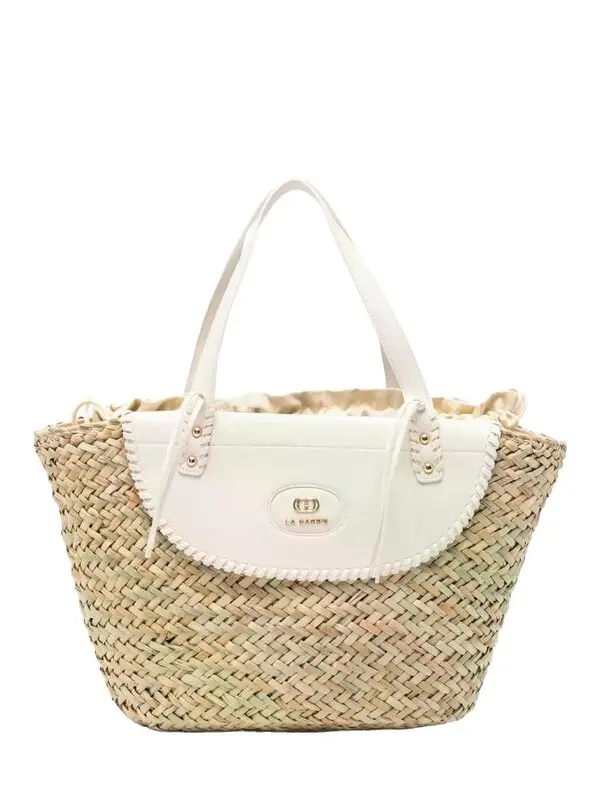 LA CARRIE Raffia Tote Bag - Neutrals