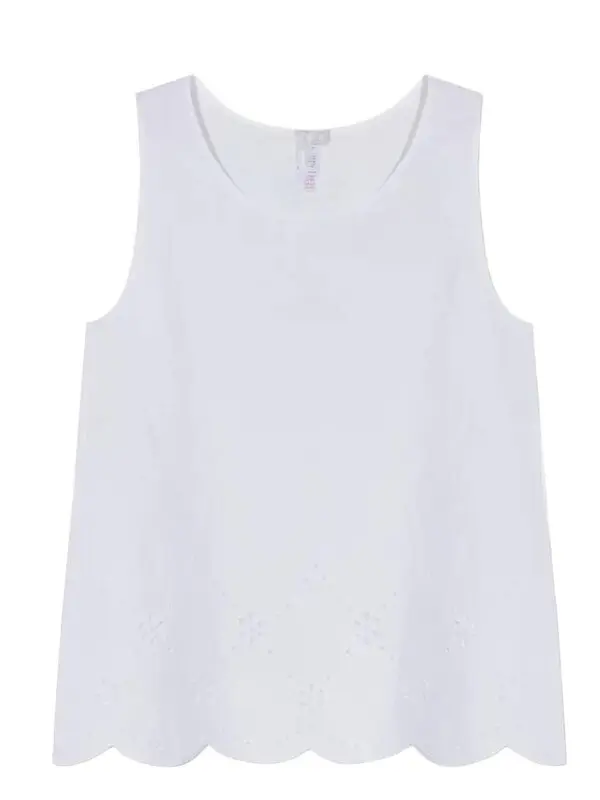 Hanro Broderie-anglaise Tank Top - White