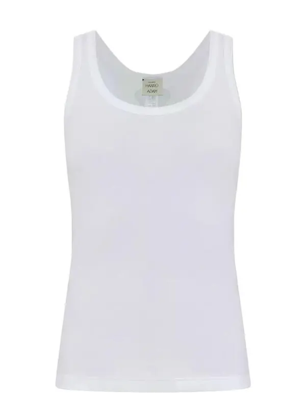 Hanro Shell-motif Ribbed Tank Top - White