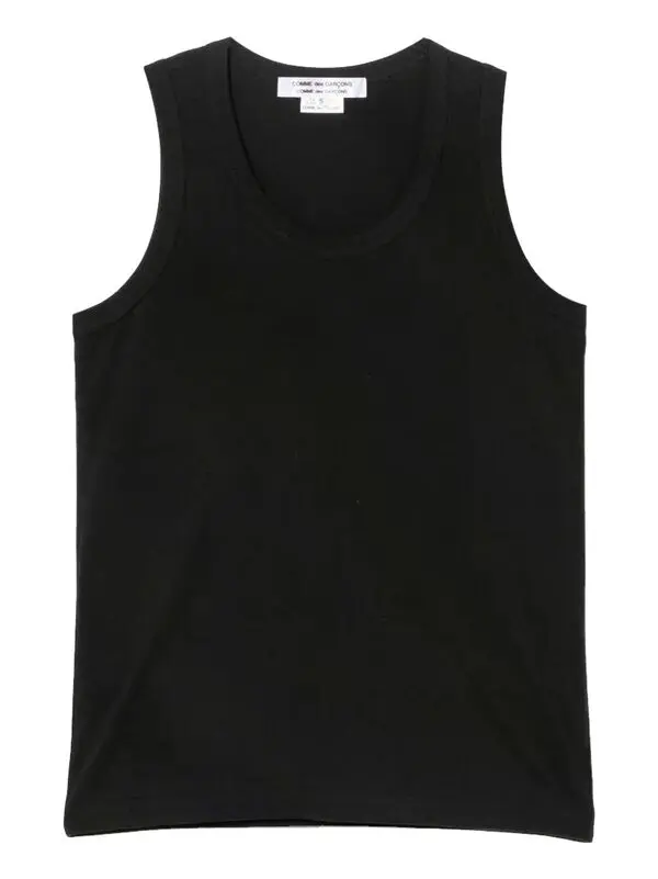 Comme Des Garçons Crew Neck Vest Top - Black