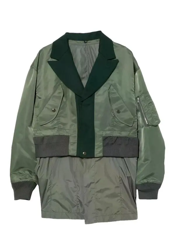 Toga Nylon Twill Jacket - Green