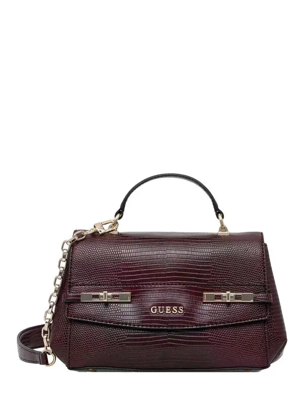Guess Melinda Chain Satchel - Red