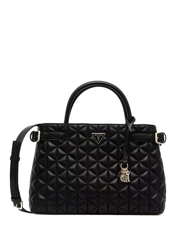 Guess Quilted Tote Bag - Black