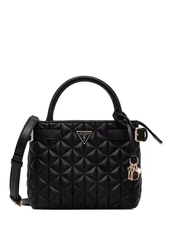 Guess Quilted Tote Bag - Black