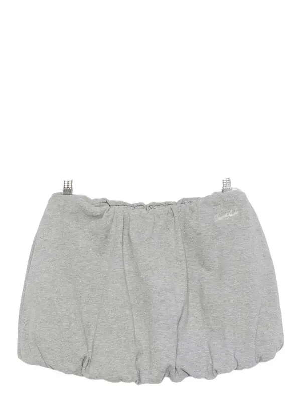 DUNST Bubble-hem Mini Skirt - Grey