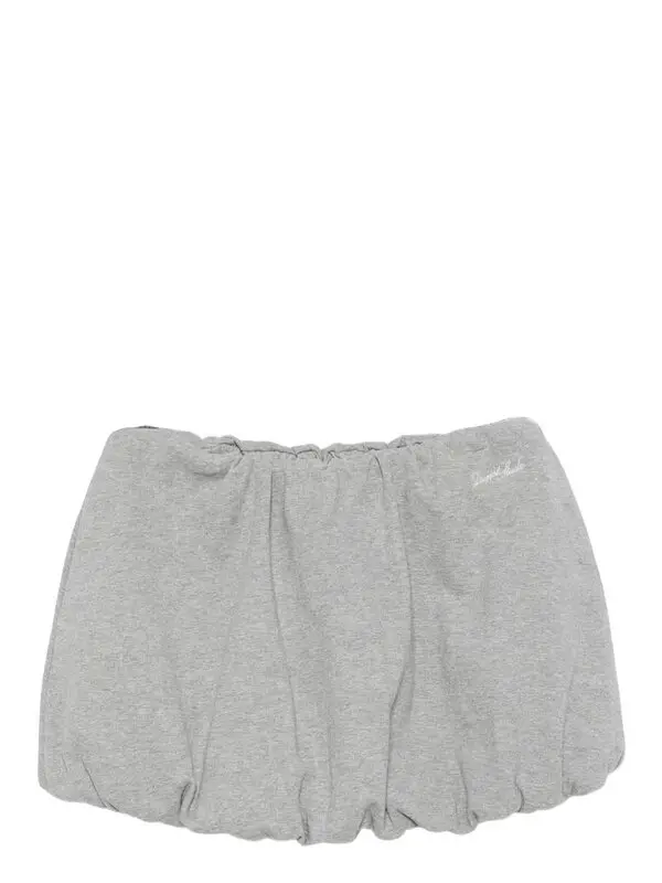 DUNST Bubble-hem Mini Skirt - Grey