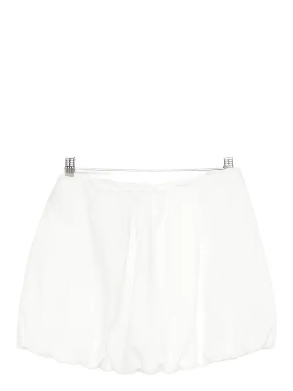 DUNST Bubble-hem Mini Skirt - White