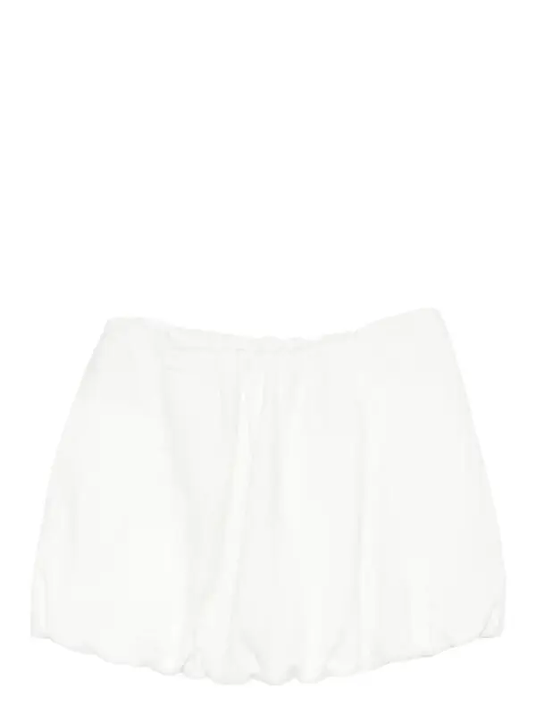 DUNST Bubble-hem Mini Skirt - White