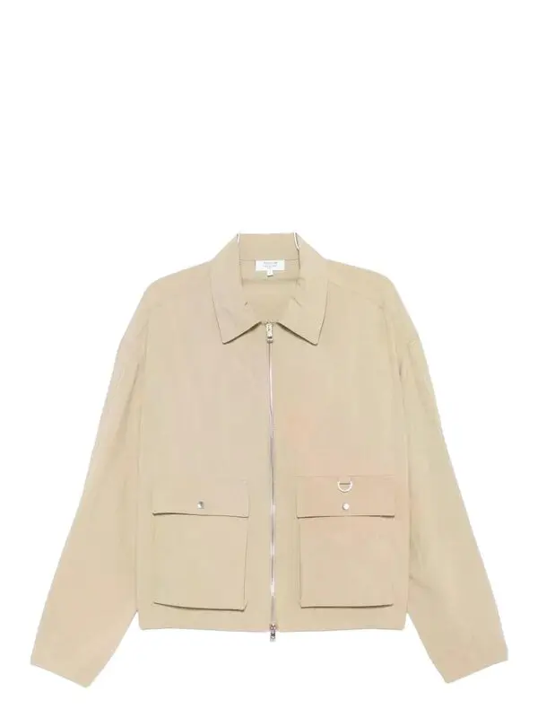 Maison Kitsuné Zip-up Flap-pocket Jacket - Neutrals