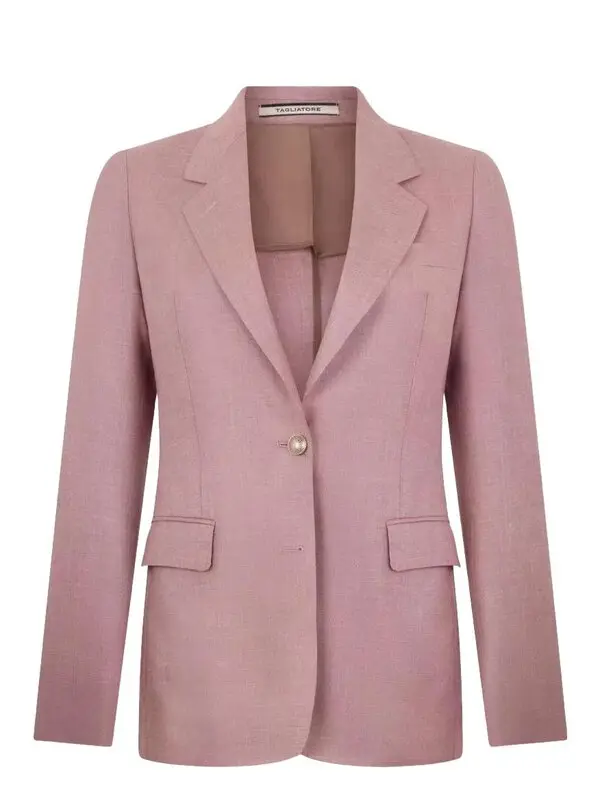 Tagliatore Single-breasted Slim-fit Blazer - Pink
