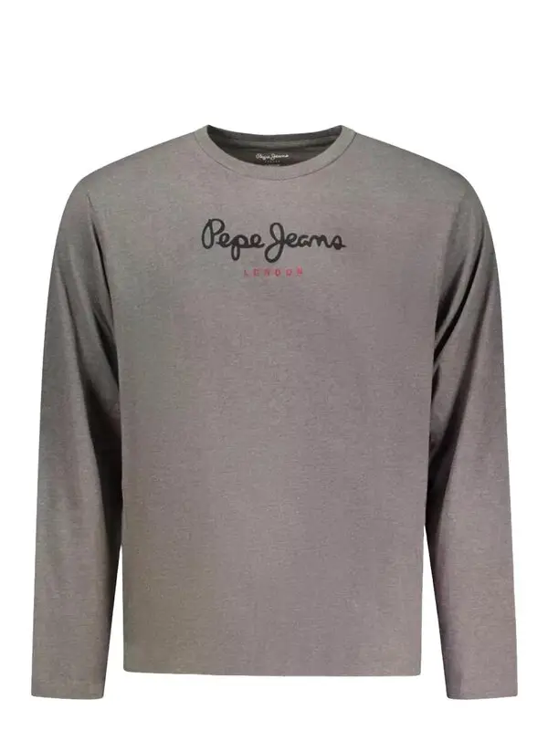 Pepe Jeans Logo-print Long-sleeve Cotton T-shirt - Grey