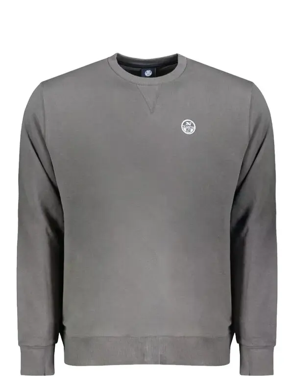 NORTH SAILS Logo-embroidered Crew-neck Sweater - Grey