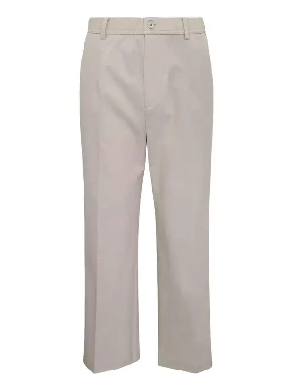 SOLID HOMME Straight Trousers - Neutrals