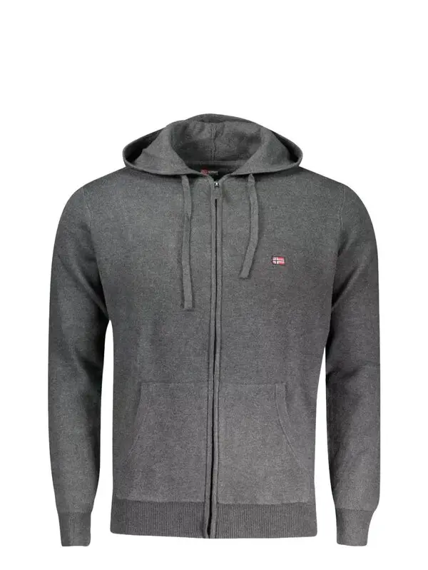 NORWAY 1963 Mélange-effect Zip-up Hoodie - Grey