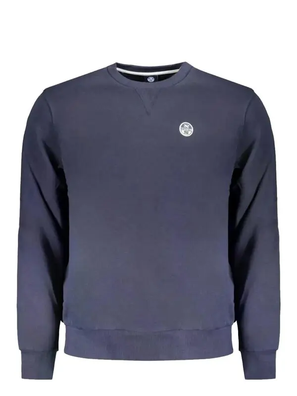 NORTH SAILS Logo Patch Crew-neck Sweater - Blue
