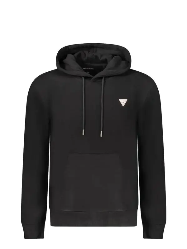 Guess Logo-patch Hoodie - Black