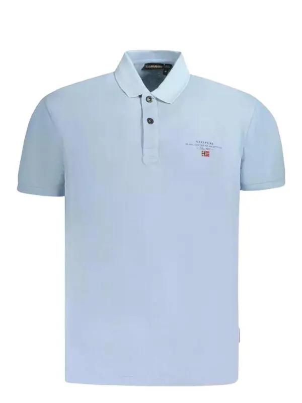NAPAPIJRI Logo-patch Short-sleeve Polo Shirt - Blue