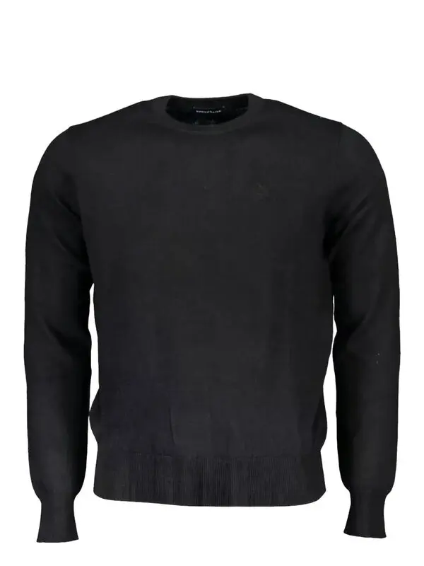 NORTH SAILS Logo-embroidered Crew-neck Sweater - Black