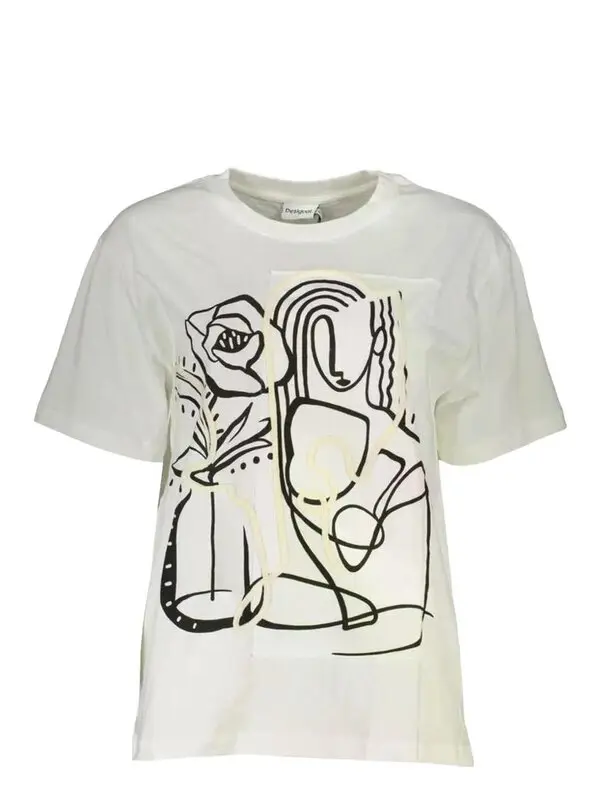 Desigual Abstract-print T-shirt - Neutrals