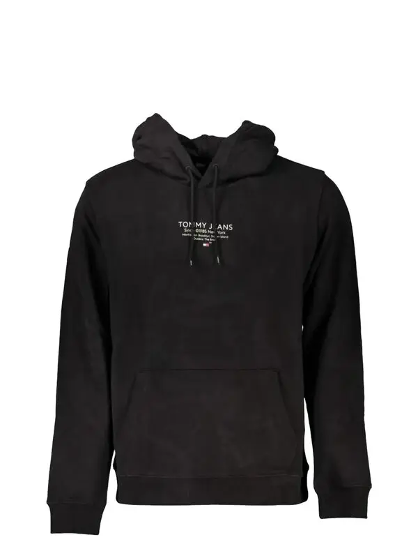 Tommy Hilfiger Logo-lettering Hoodie - Black