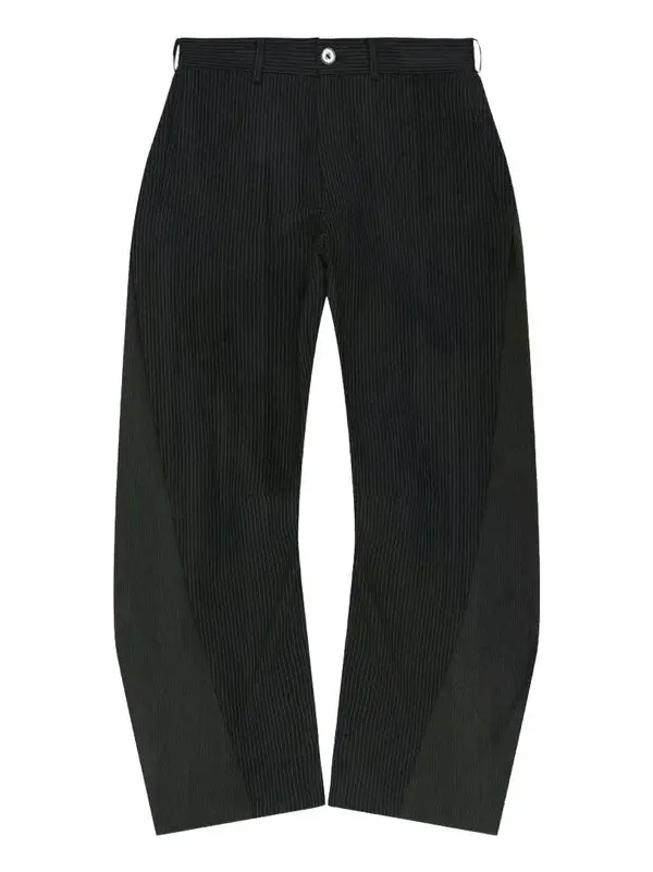 Andersson Bell Stripe-pattern Trousers - Black