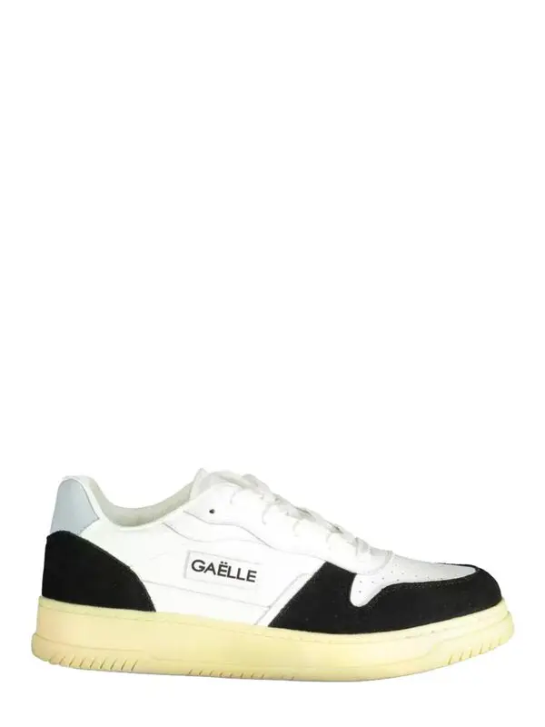 GAELLE Panelled Low Top Sneakers - White