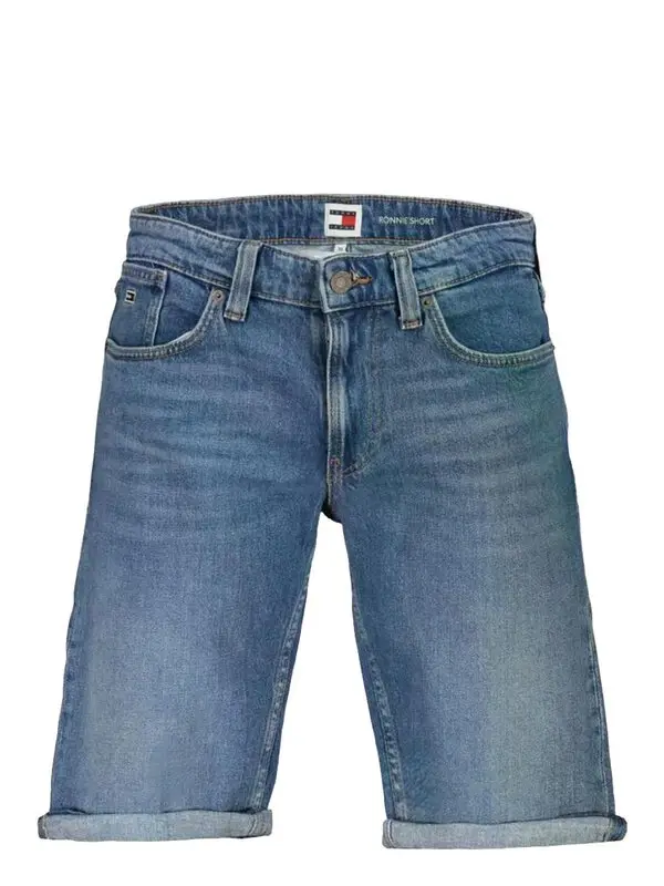 Tommy Hilfiger Denim Rolled-cuff Shorts - Blue