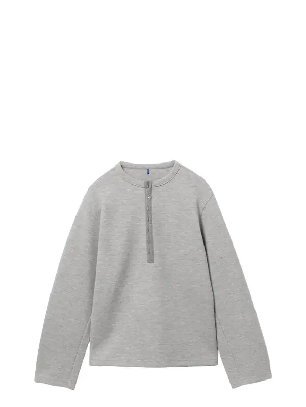 ADER ERROR Henley-neck Sweatshirt - Grey