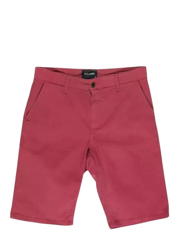 LYLE & SCOTT Logo-patch Chino Shorts - Red