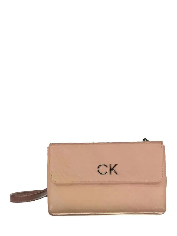 Calvin Klein Embossed Logo-plaque Cross Body Bag - Neutrals