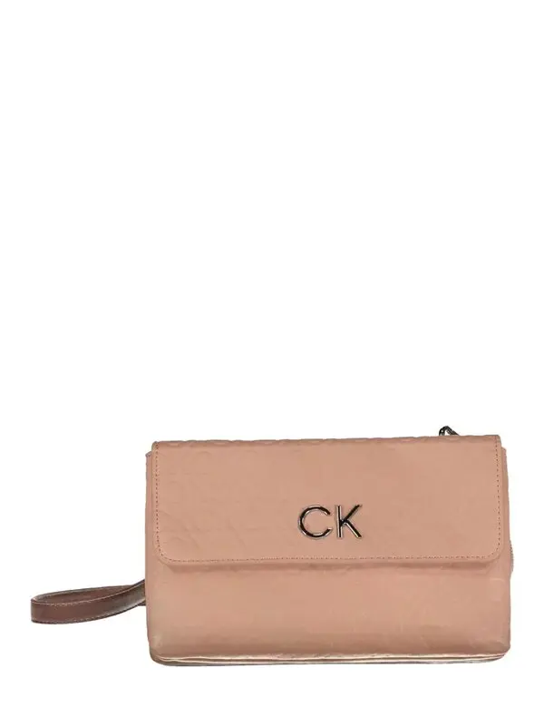 Calvin Klein Embossed Logo-plaque Cross Body Bag - Neutrals