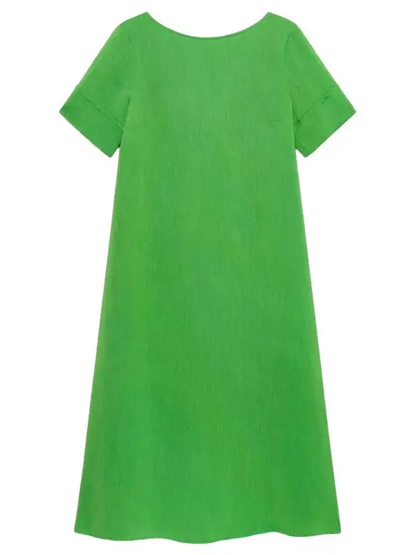 Malìparmi Short-sleeve Midi Dress - Green