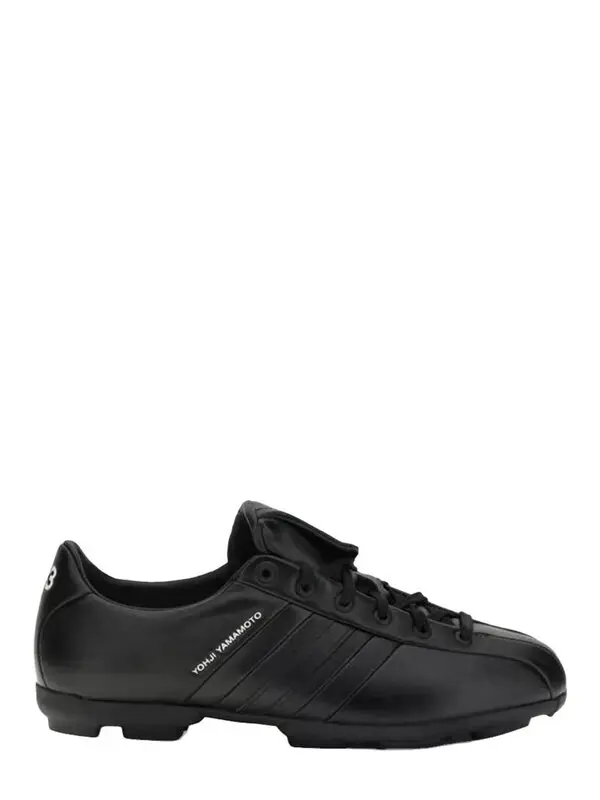 Y3 Leather Athletic Sneakers - Black