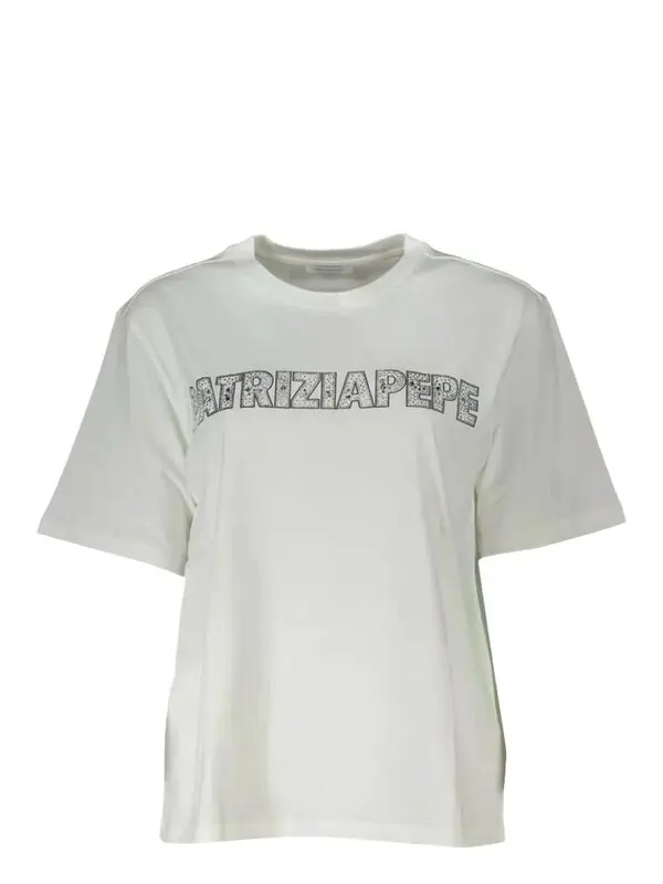 Patrizia Pepe Rhinestone-embellished T-shirt - White