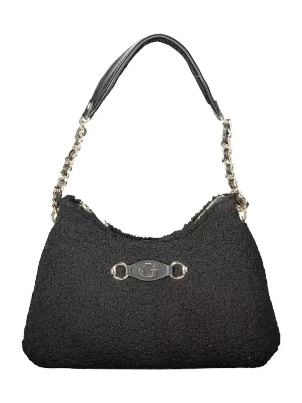 Guess Logo-detail Shoulder Bag - Black