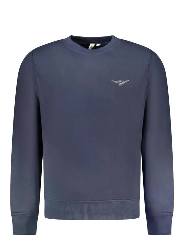 AERONAUTICA MILITARE Logo-embroidered Sweater - Blue