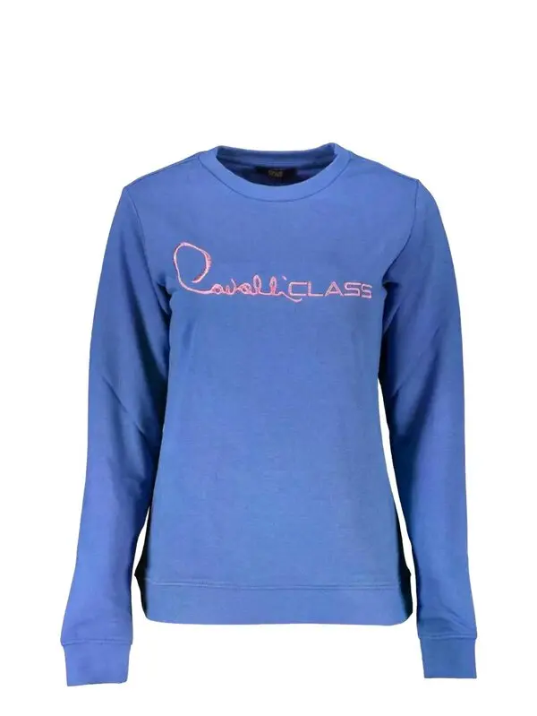 Roberto Cavalli Logo-embroidered Sweatshirt - Blue