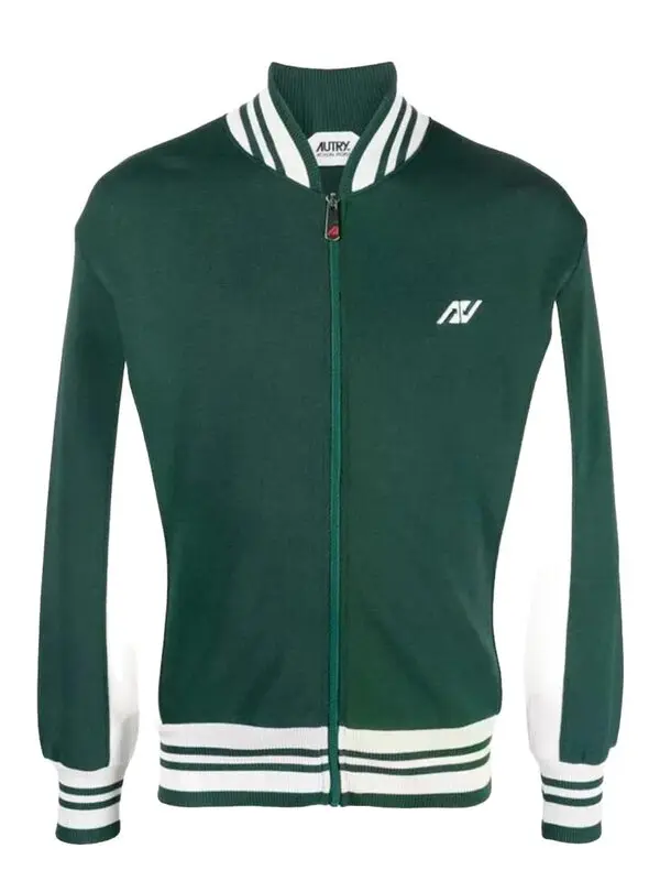 AUTRY Panelled Bomber Jacket - Green