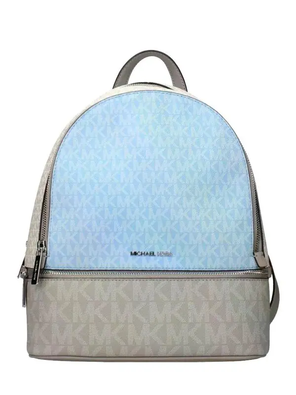 Michael Kors Monogram Panelled Backpack - Blue
