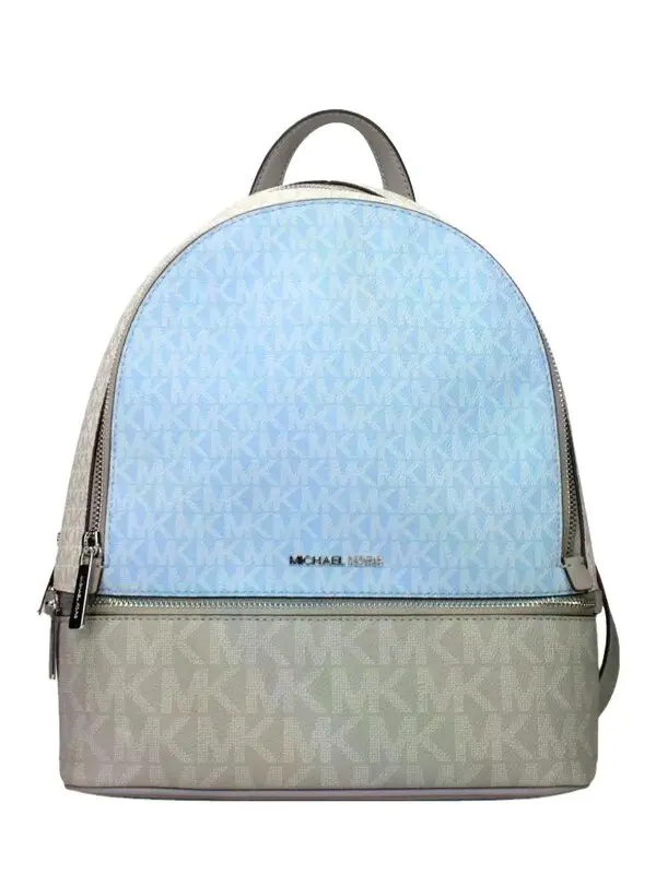 Michael Kors Monogram Panelled Backpack - Blue