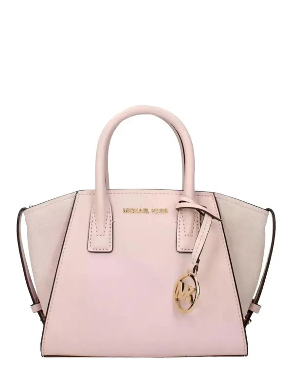 Michael Kors Suede-panelled Leather Tote - Pink